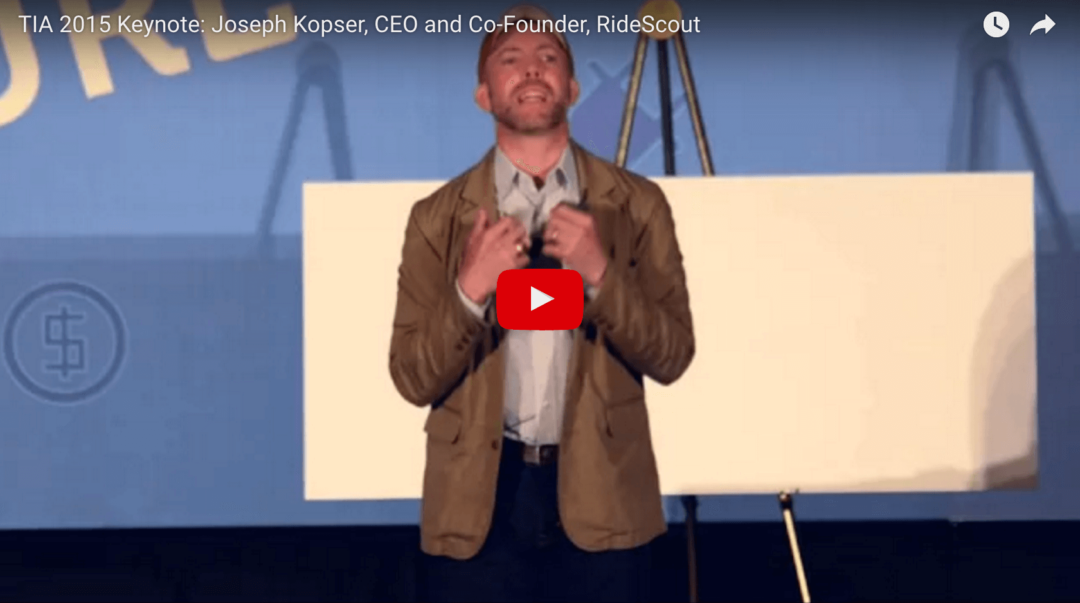 TIA 2015 Keynote: Joseph Kopser | Grayline Group